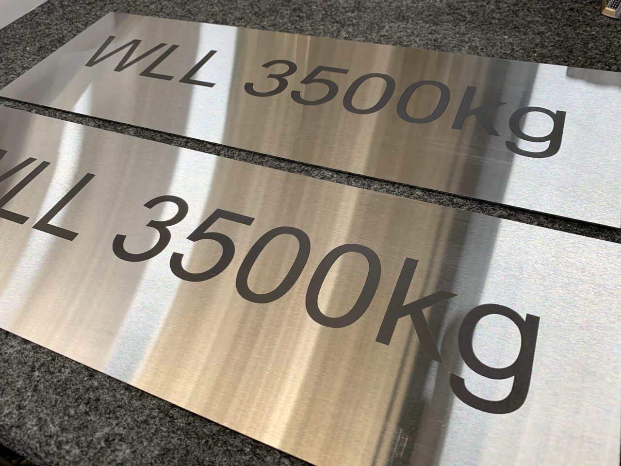 Stainless Steel Compliance Plates - Engraving Specialists - Labels and ...