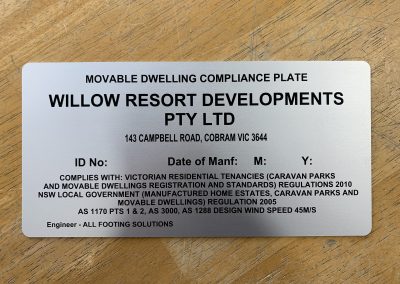Construction Compliance Plates