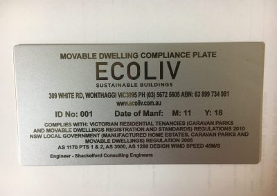Construction Compliance Plates